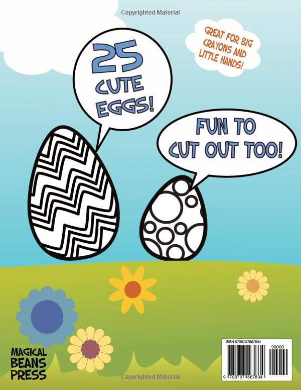 Snapklik.com : The Big Easy Easter Egg Coloring Book For Ages 1-4: Fun ...