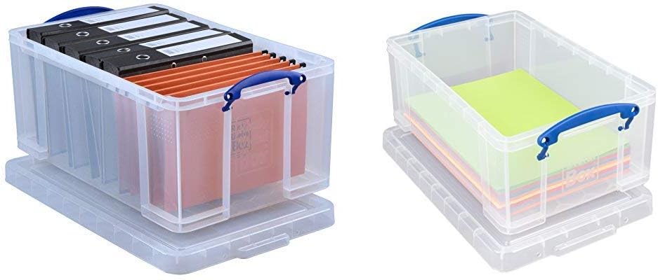 Really Useful Box 64 Litre Storage Box, Clear &Useful Storage Box 9 ...