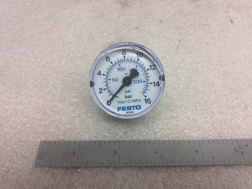 Festo 162839 Analog Pressure Gauge 0-16 Bar 250 PSI: Industrial ...