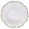 Amazon.com | CN JIAHE 13inch Clear Acrylic Reef Gold Rim Charger Plates ...