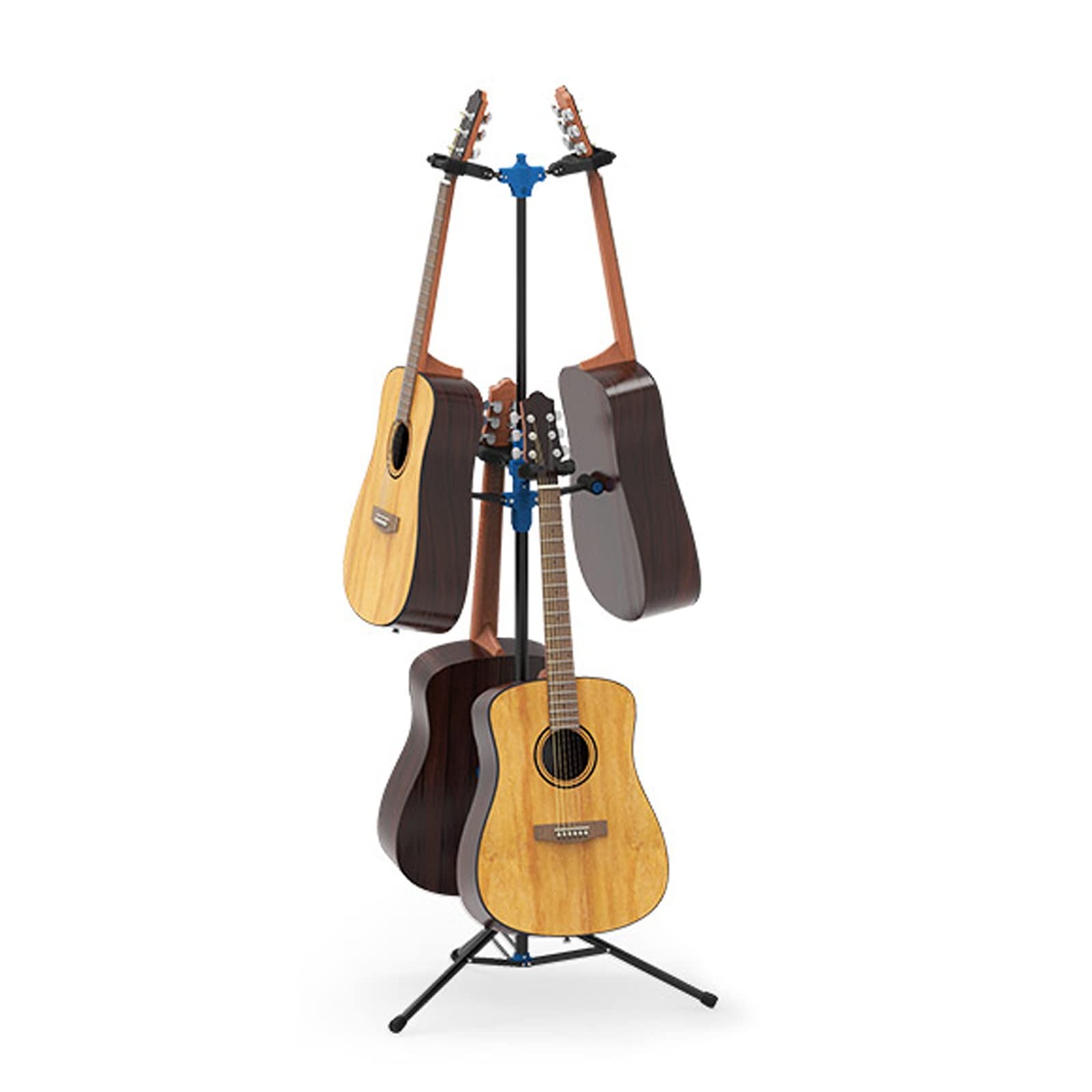 Buy ZLIFour Heads Gravity Self-locking Guitar Stand,Foldable Display ...