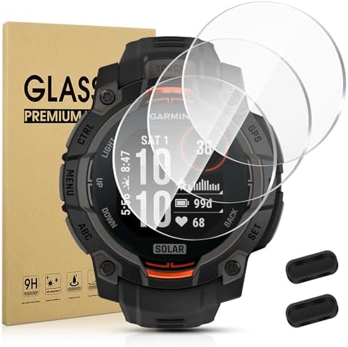 Amazon.com: Suoman 3-pack for Garmin instinct 3 45mm AMOLED/Solar ...