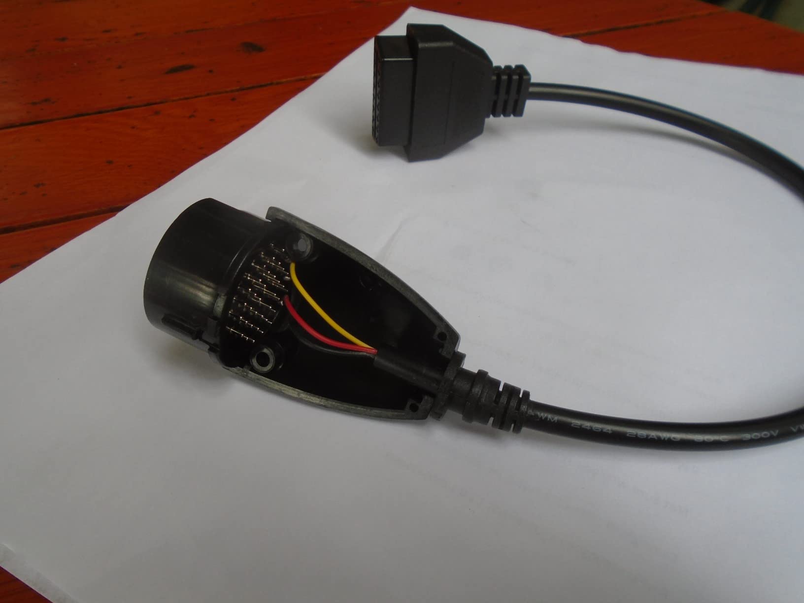 Amazon.com: Kaling OBDII OBD2 38 Pin to 16 pin Diagnostic Adapter ...