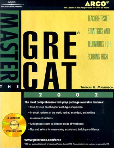 Buy Master the GRE CAT, 2002/e w/CD-ROM (Master the GRE CAT: Book & CD ...
