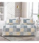 Amazon.com: Jarson 3-Piece Floral Daybed Cover Set,Twin Patchwork ...