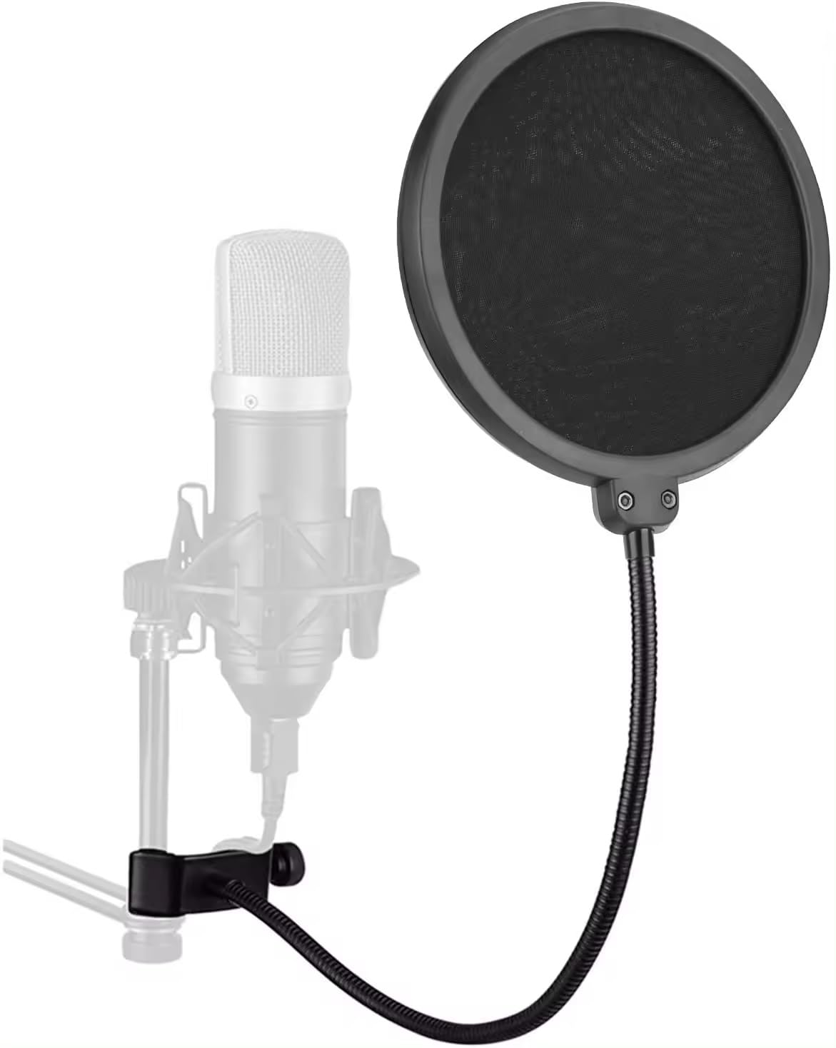 MOXLY S06-6-inch Studio Microphone Pop Filter Shield Mask, Double Mesh ...