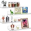 Amazon.com: Floashelf 15 inch Acrylic Shelves - 4 Pack Clear Floating ...