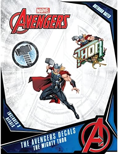 Amazon.com - Marvel Thor Vinyl Decals - Set of 3 Outdoor Rated Stickers ...