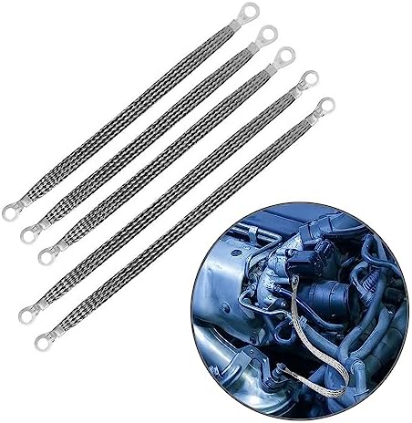 Amazon.com: 5 Pcs Ground Strap Automotive Tinned Copper Braided Ground ...