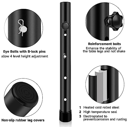 Buy Laowu Table Leg Extenders for Folding Tables, Folding Table Leg ...