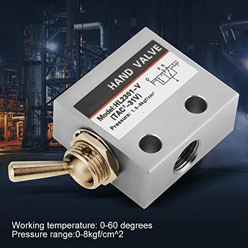 Toggle Switch Valve Pheumatic 3 Position 2 Port Mechanical Valve Metal ...