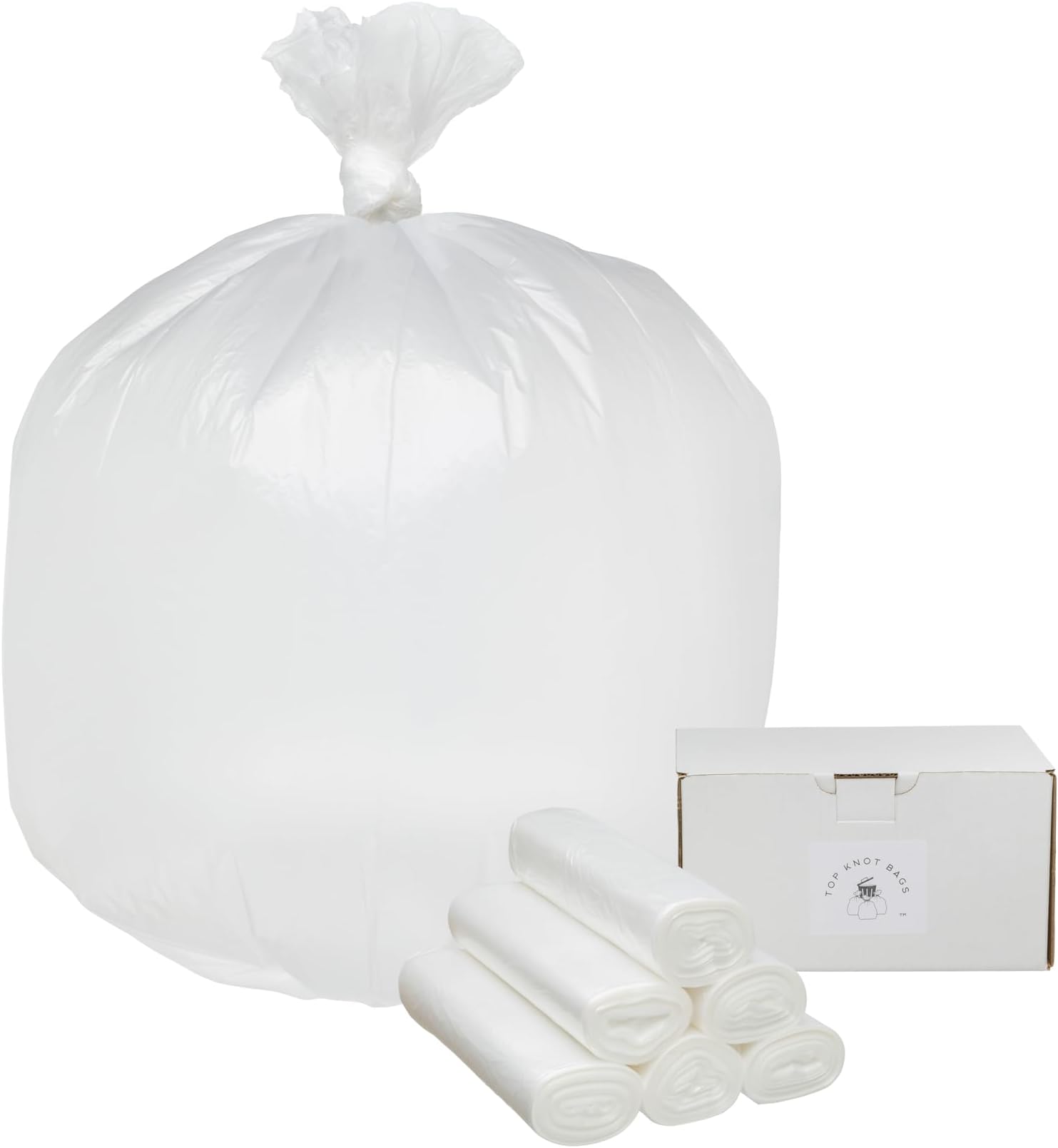 Amazon.com: Top Knot Bags 45 Gallon Garbage Trash Bag 40X46" 1.5 Mil ...