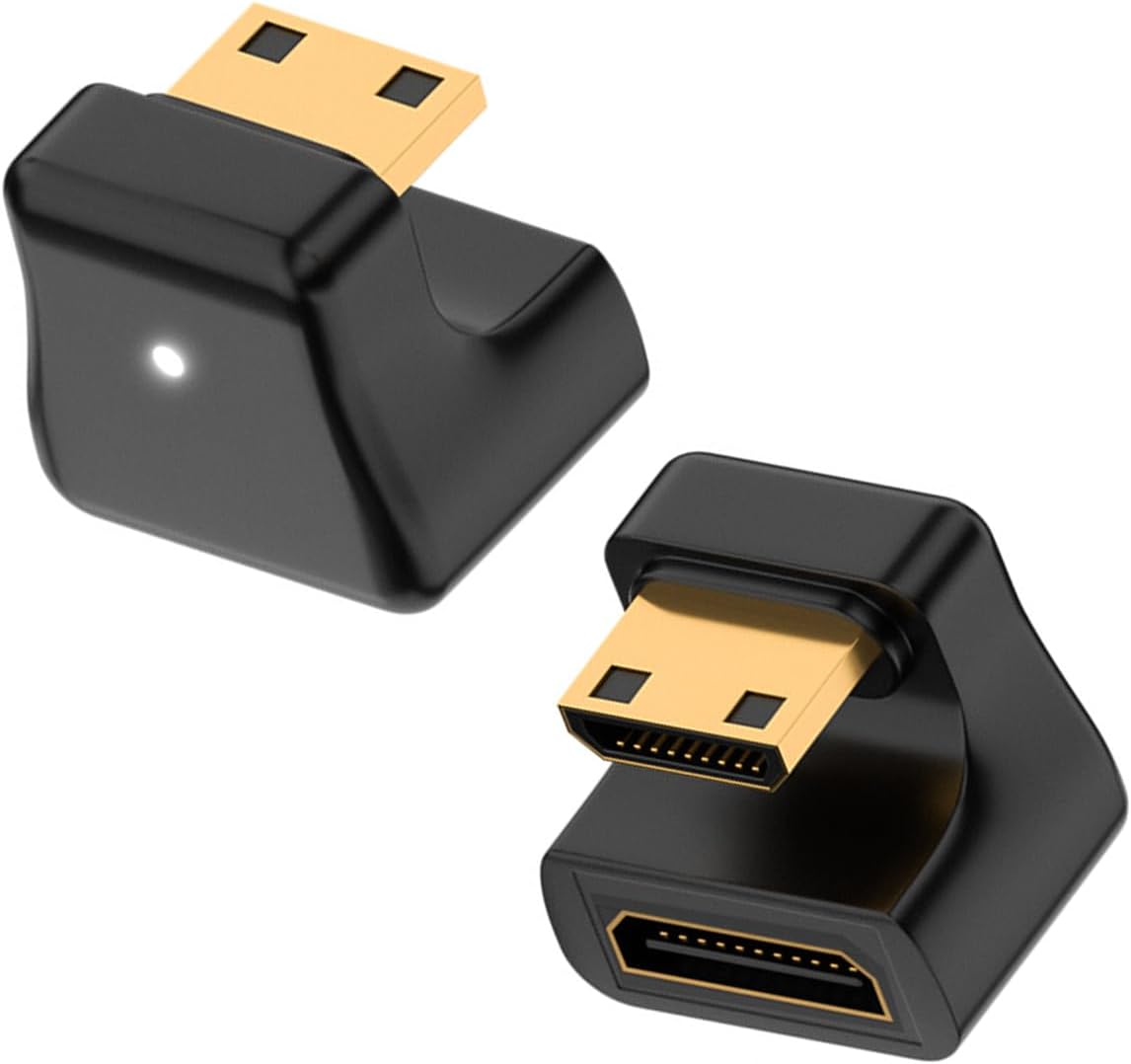 HTGuoji U Shape Mini HDMI 2.1 Adapter, 8K Mini HDMI Male to Female ...