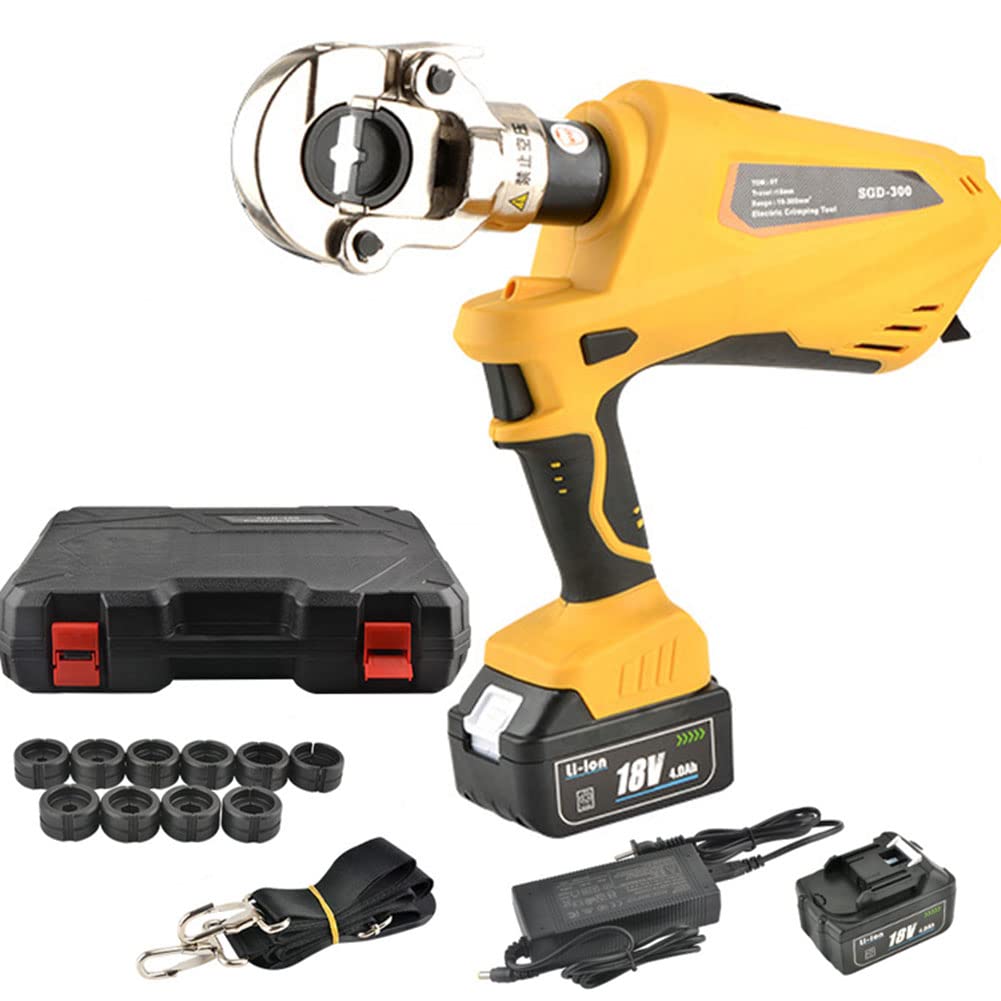 Rstj Sjef Hydraulic Battery Cable Lug Crimping Tool 18v Rechargeable ...