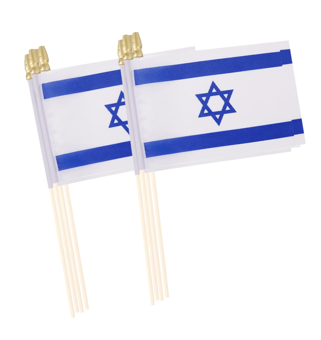 Amazon.com : Lebei Israel Flag Mini Small Israeli Handheld Stick Flags ...