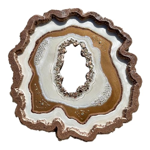 Amazon.com: Geode Wall Art Home Decor Natural Agate Geode Wall Hanging ...