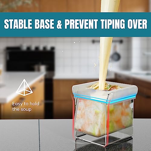 Snapklik.com : Universal Baggie Holders For Meal Prep - Ziplock Bag ...