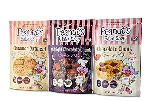Amazon.com : Peanut's Bake Shop - Cookie Kits | Vegan, Gluten Free, and ...