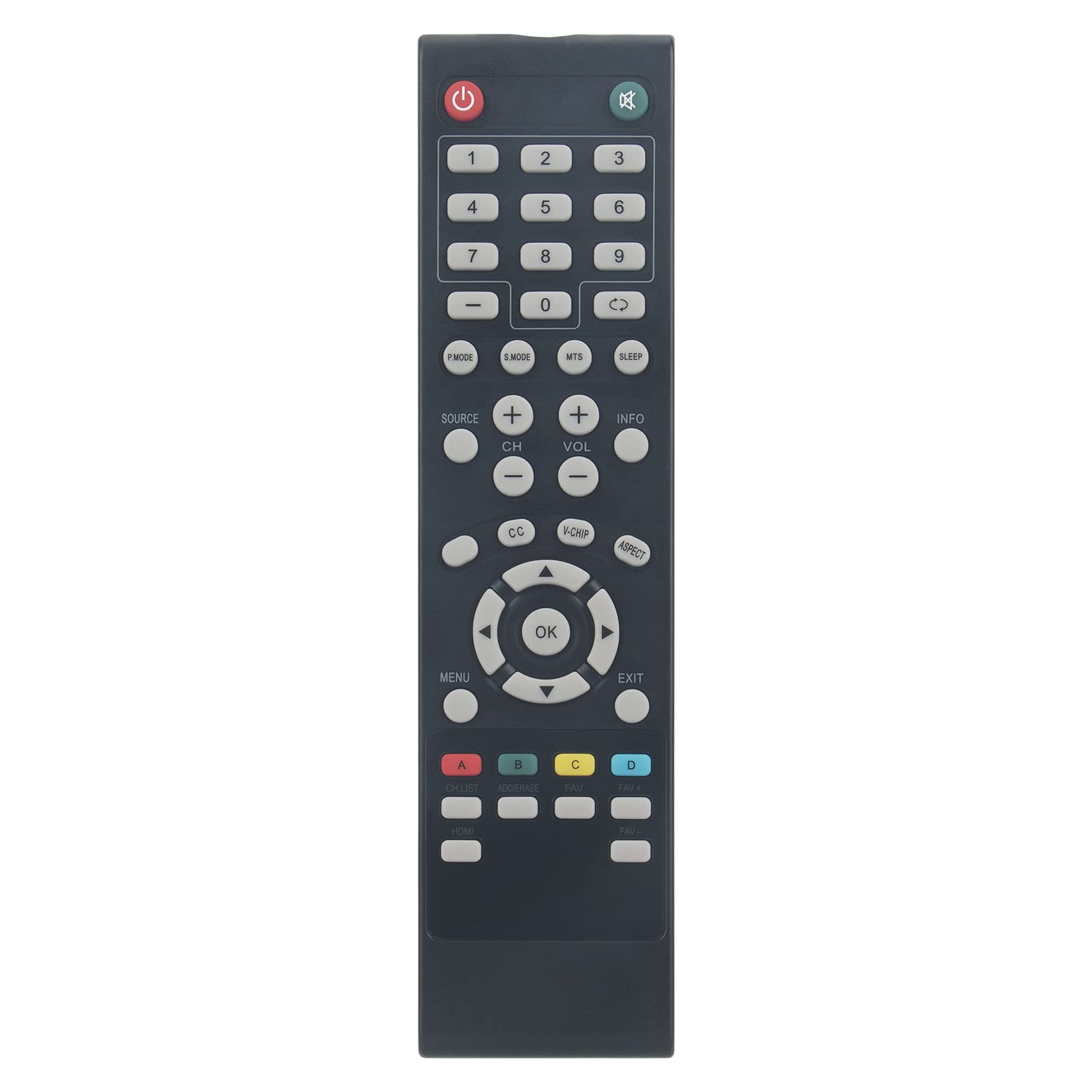 Beyution RTU6549 Replaced Remote Control Fit for RCA Technicolor LCD TV ...