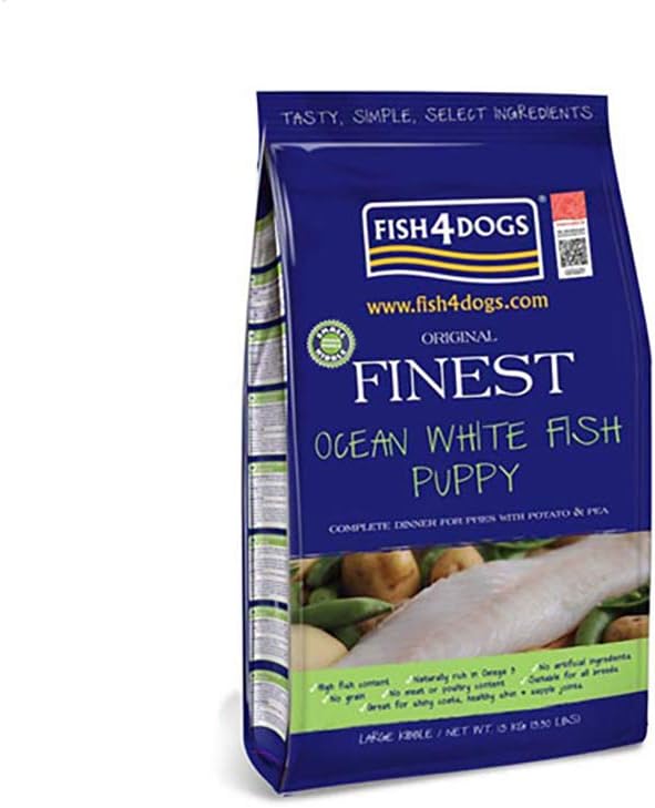 Fish4Dogs Finest Complete Small-Bite White Fish Dry Mix for Puppy, 1.5 ...