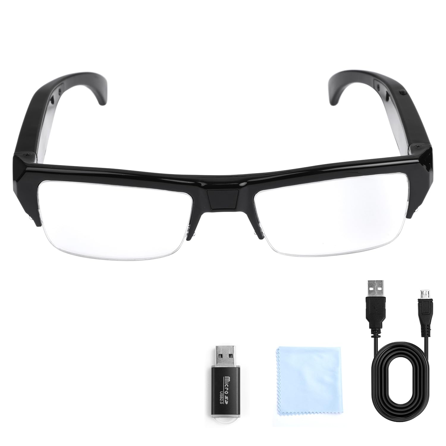 Amazon.com: dahocamgo Glasses with 1080P HD Wearable Glasses，Portable ...
