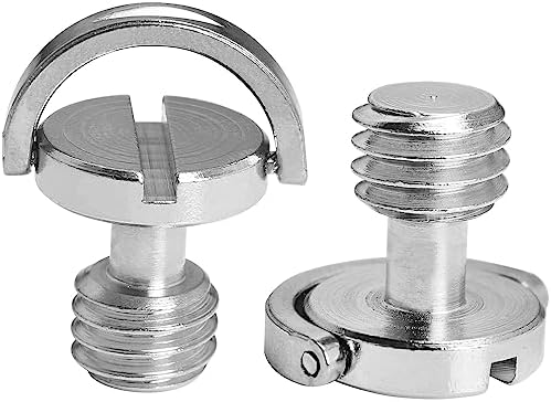 Amazon.com : 1/4-20 Camera Fixing Screw LUORNG 2PCS 3/8 Thread D-Ring ...