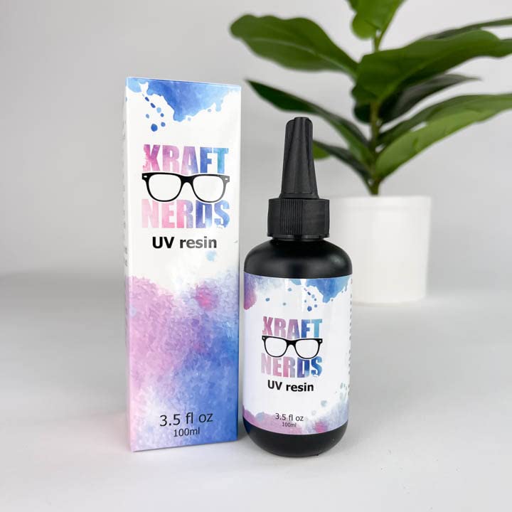 Kraft Nerds Resina UV, resina epoxi de curado rápido ultravioleta, dura y transparente ...