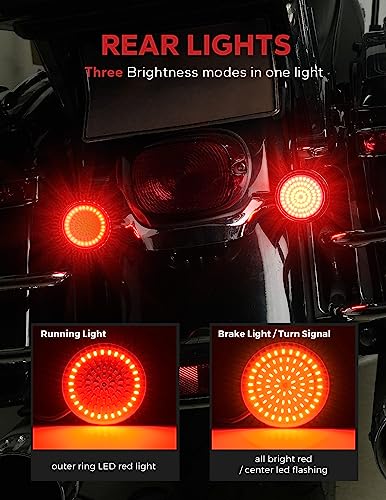 Snapklik.com : 1157 LED Motorcycle Turn Signal, 81 Advanced LED, 2 ...