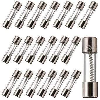 BOJACK T4AL250V 5x20mm 4A 250V Slow Blow Fuses 4 amp 250 Volt 0.2 x 0. ...