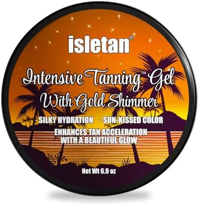 Amazon.com : isletan Gold Shimmer Intensive Tanning Tanning Gel ...