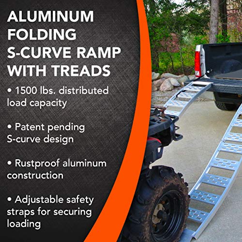 Snapklik.com : CargoSmart Aluminum Folding S-Curve Ramp