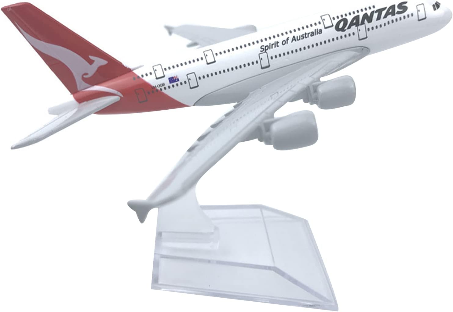 WANSUPYIN 2023 1400 Alloy A380 Qantas Aircraft Model Simulation Fighter ...