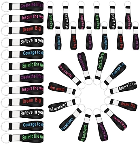 Amazon.com: Fumete 24 Pcs Inspirational Keychains Gift for Women ...