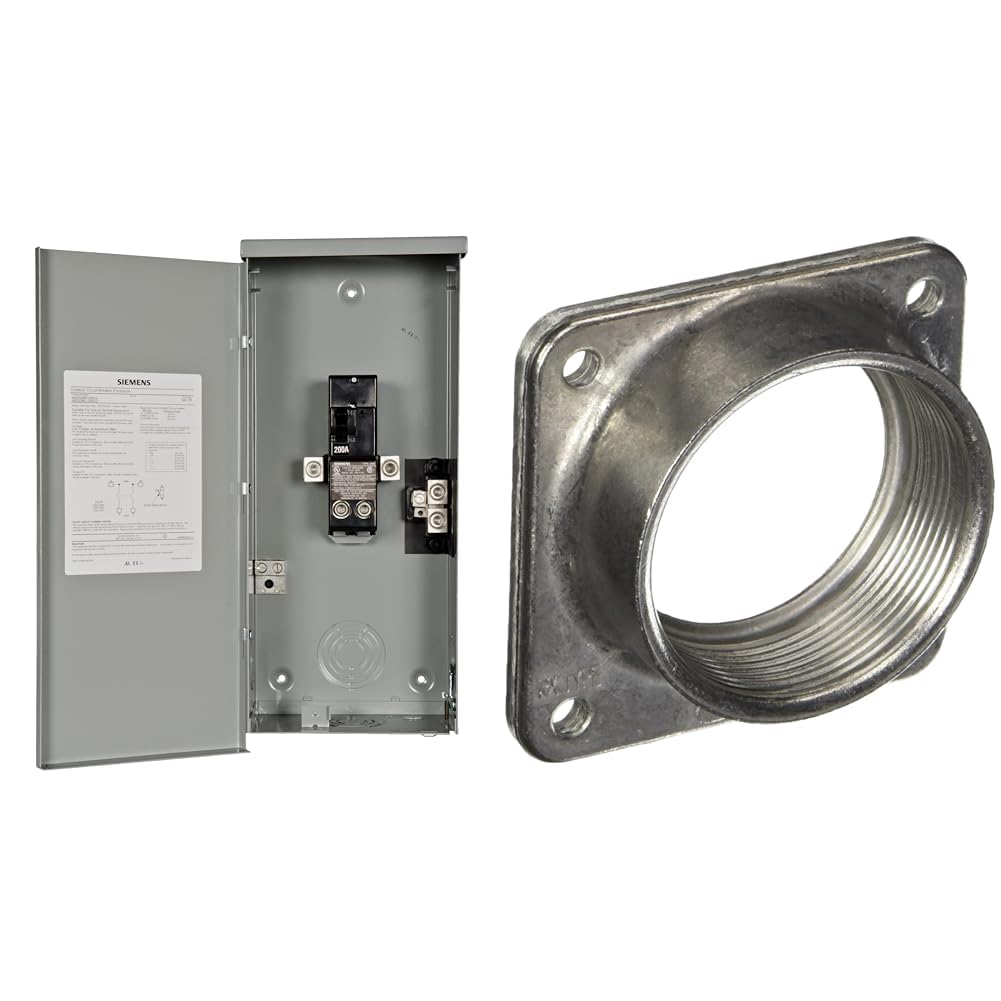 Siemens 200 Amp Outdoor Circuit Breaker Enclosure with 2-Inch Conduit ...
