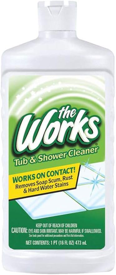 Amazon.com: The Works Tub & Shower Cleaner 16 Fl Oz : Health & Household