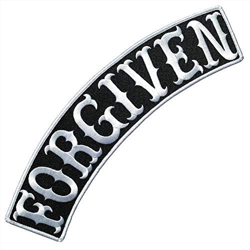 Amazon.com: VEGASBEE® Forgiven Patch Embroidered Iron-On Patch Biker ...