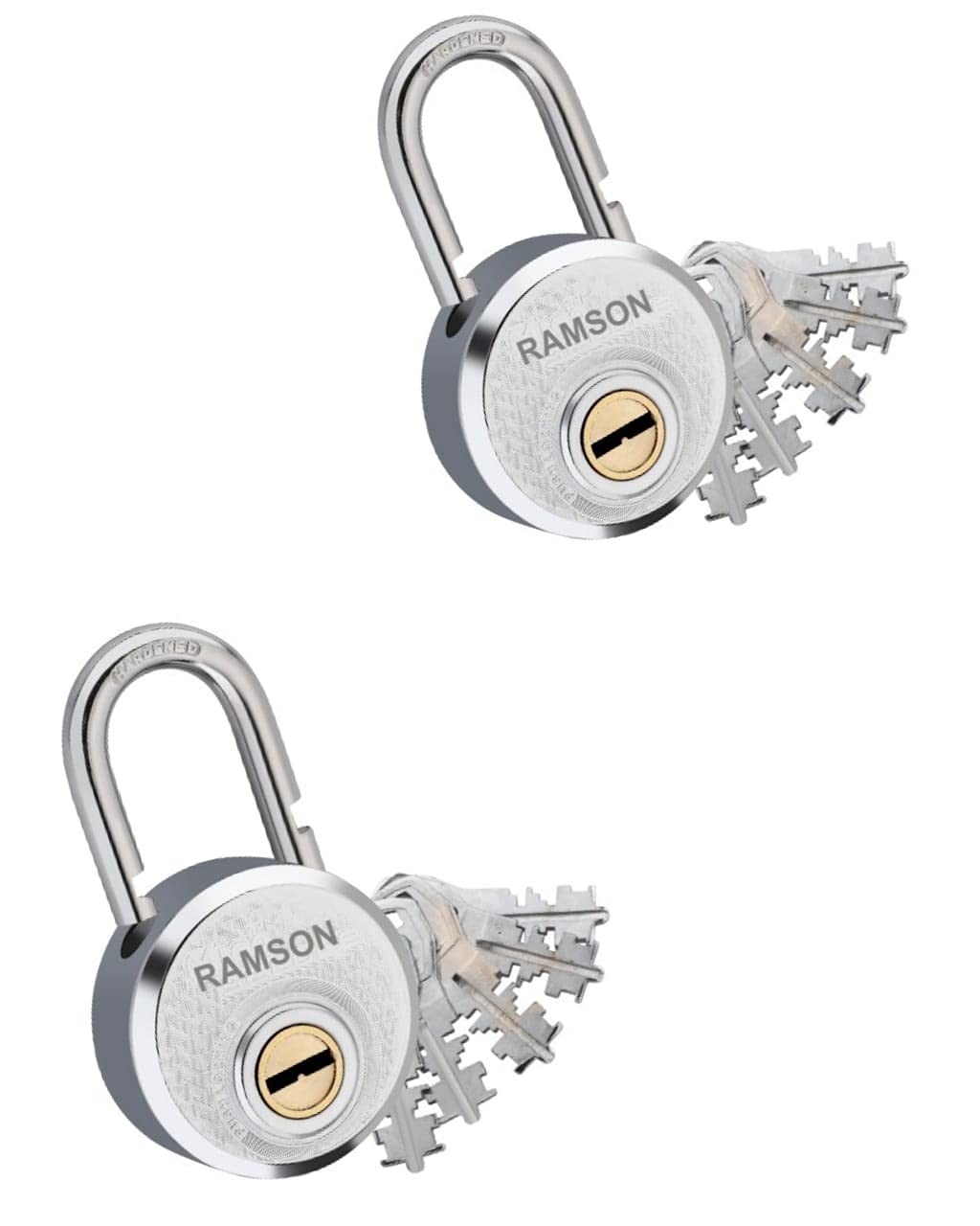 Buy RAMSON Turbo Wafer Push Lock with 5 Wafer Keys, Hardened Shackle Multipurpose Lock Commonly ...