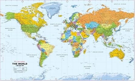 Huge World Wall Map: No. 1 (World Wall Maps S.): Amazon.co.uk: Global ...