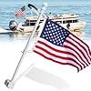 Amazon.com : Boat Flag Pole, Pontoon Boat Accessories White Flag Poles ...