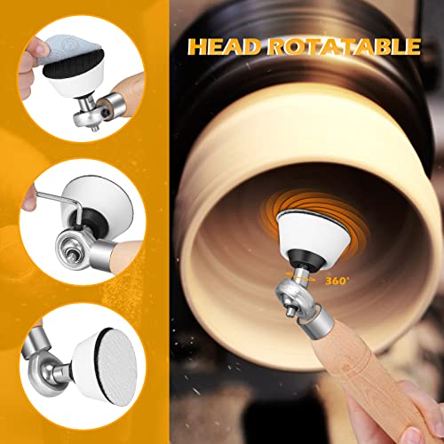 Bowl Sander for Woodturning, 50mm Hand Held Bowl Sander with Rotatable ...