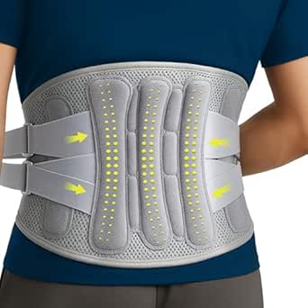 Amazon.com: SOLOEVER 4D Knit Back Brace for Lower Back Pain Women ...