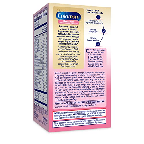 Enfamom Prenatal Vitamin Supplement for Pregnant and Lactating Women ...