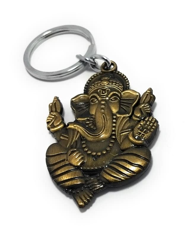 Generic Lord Ganesh Or Ganesha Or Ganpati Double Sided Metal Keychain ...