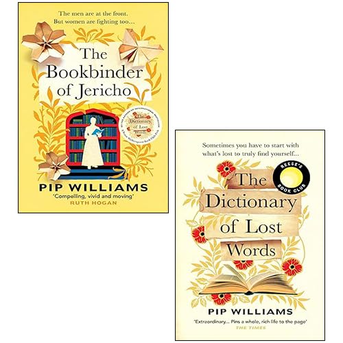 Pip Williams 2 Books Collection Set (The Dictionary of Lost Words & The Bookbinder of Jericho ...