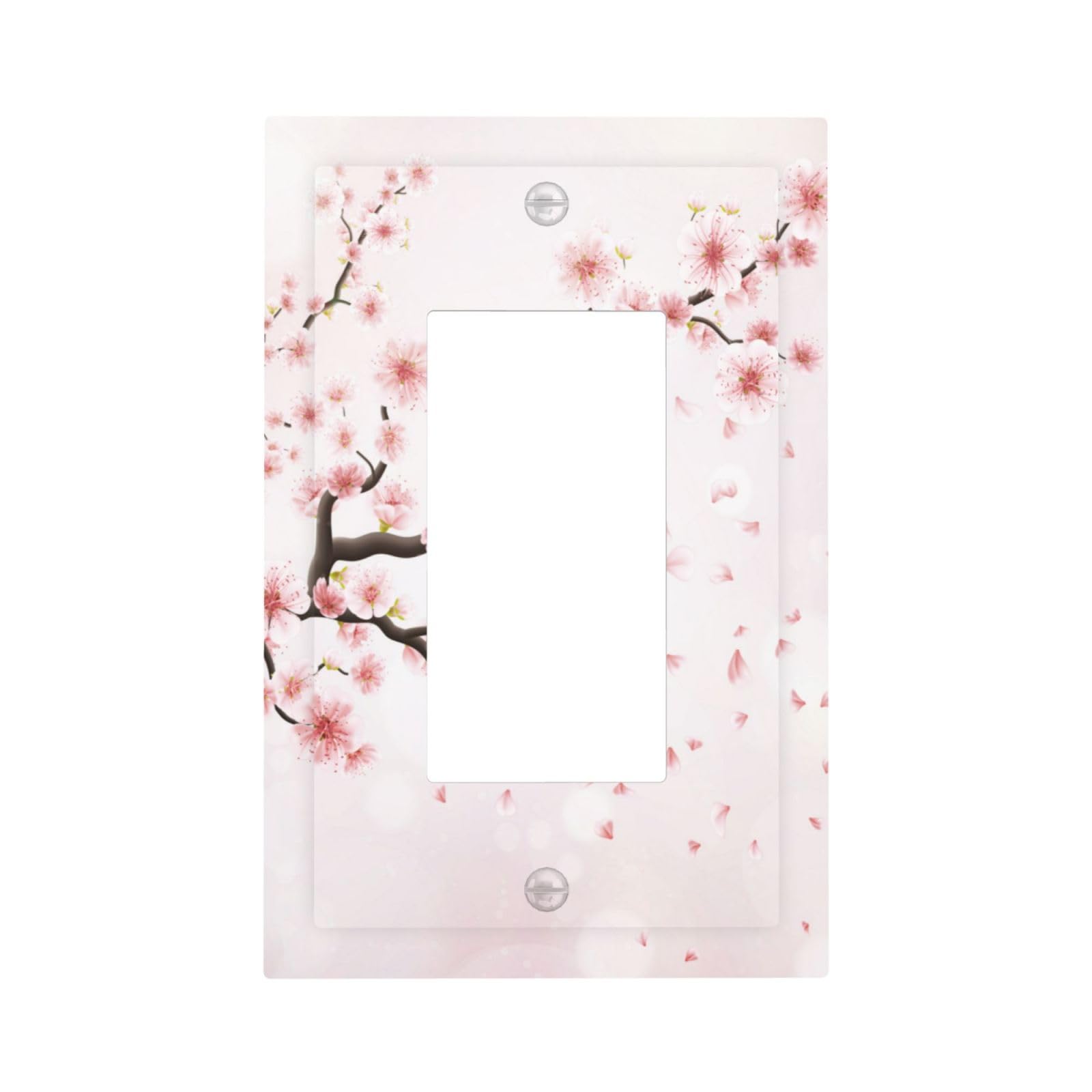 VunKo Single Gang Rocker Switch Receptacle Plate - 1 Gang Decora GFCI ...