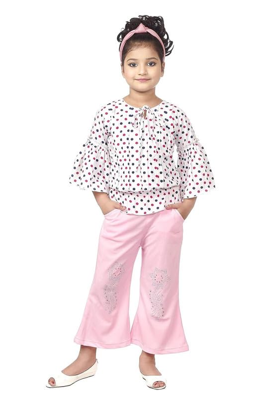 Nickys Disegno Girls Long Length Dress for 2-3 Years Old Kid, Georgette ...