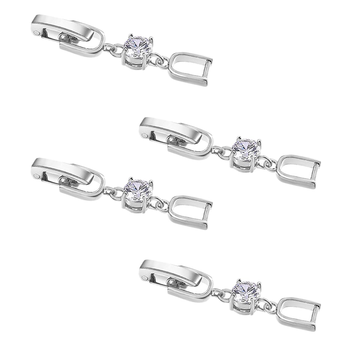 Amazon.com: Lovejftty Silver Necklace Bracelet Extender for Women, 4pcs ...