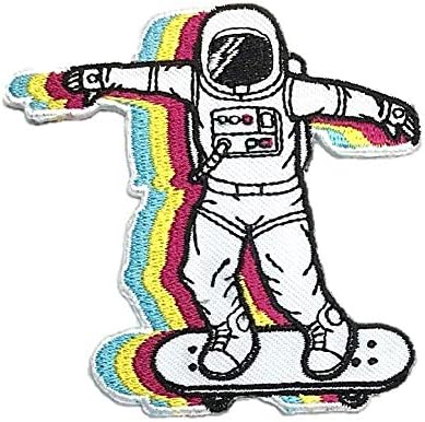 Amazon.co.jp: PatchClub スケーター 宇宙飛行士パッチ - クールなスペースパッチ - 刺繍アイロン/縫い付け バックパック、帽子、ジャケット、パーカー用 : ホビー