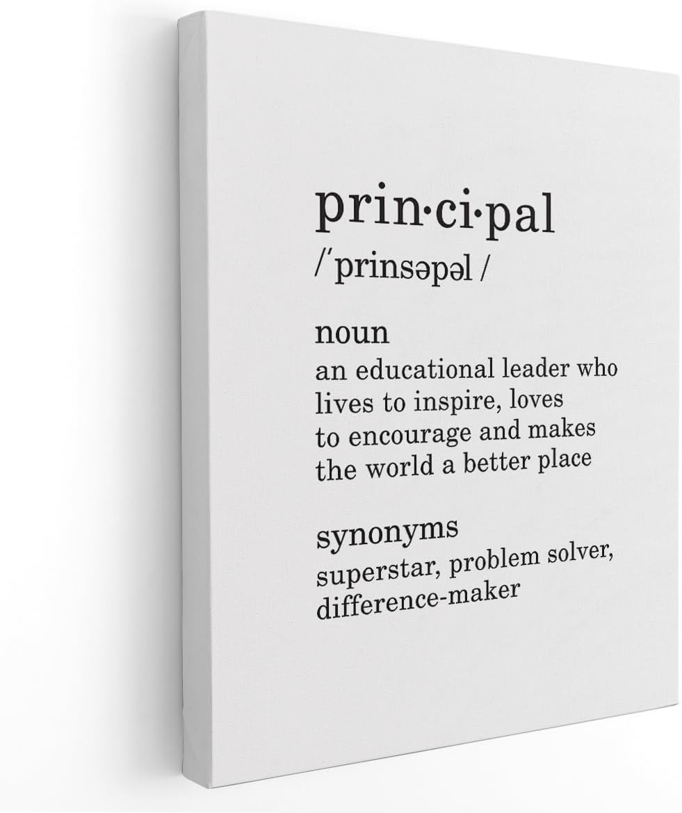 Amazon.com: VNWEK Principal Wall Art - Principal Gifts, Principal ...