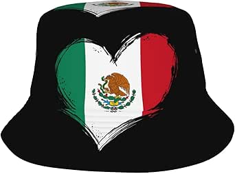 I Love Mexican Bucket Hat for Women Men - Summer Fisherman Hat Vintage ...